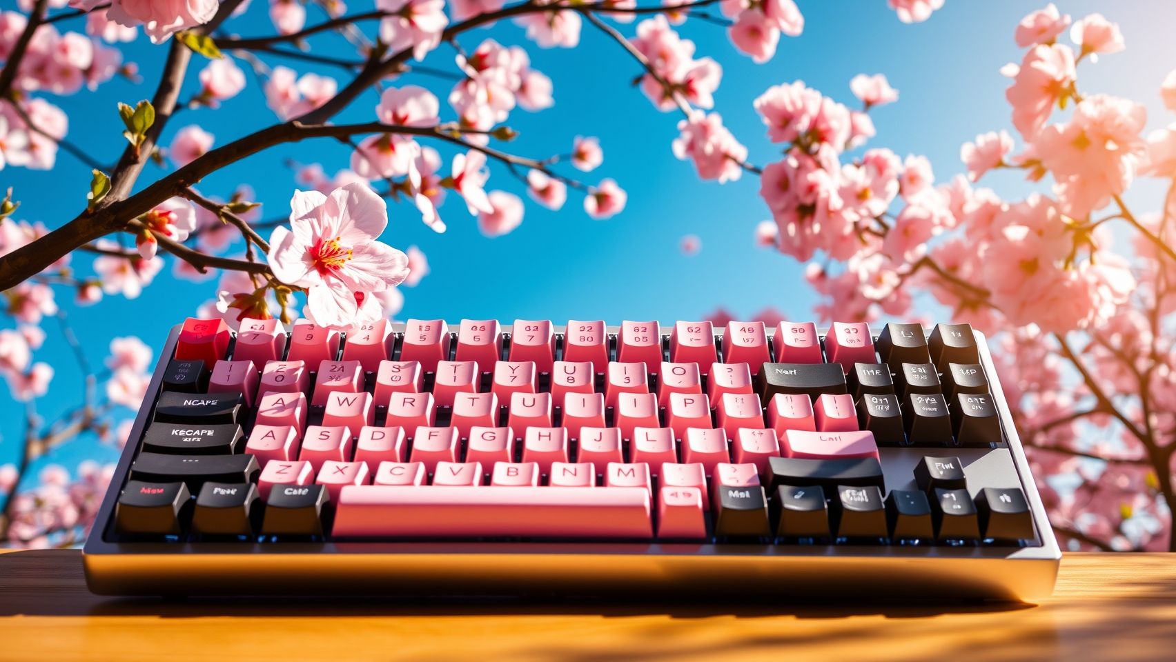 Embrace Spring with KCAP Cherry Blossom Keycaps